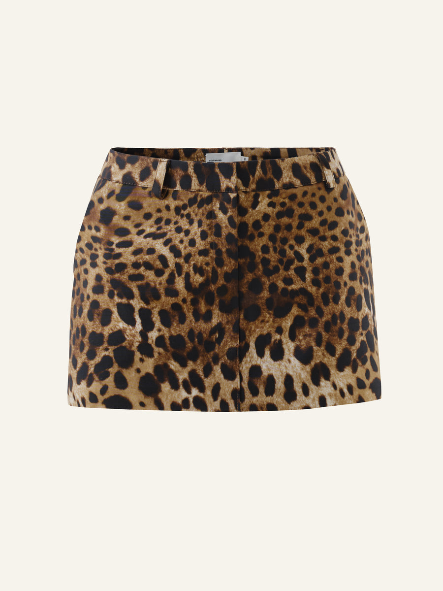 Power skort in Leopard – CULTNAKED