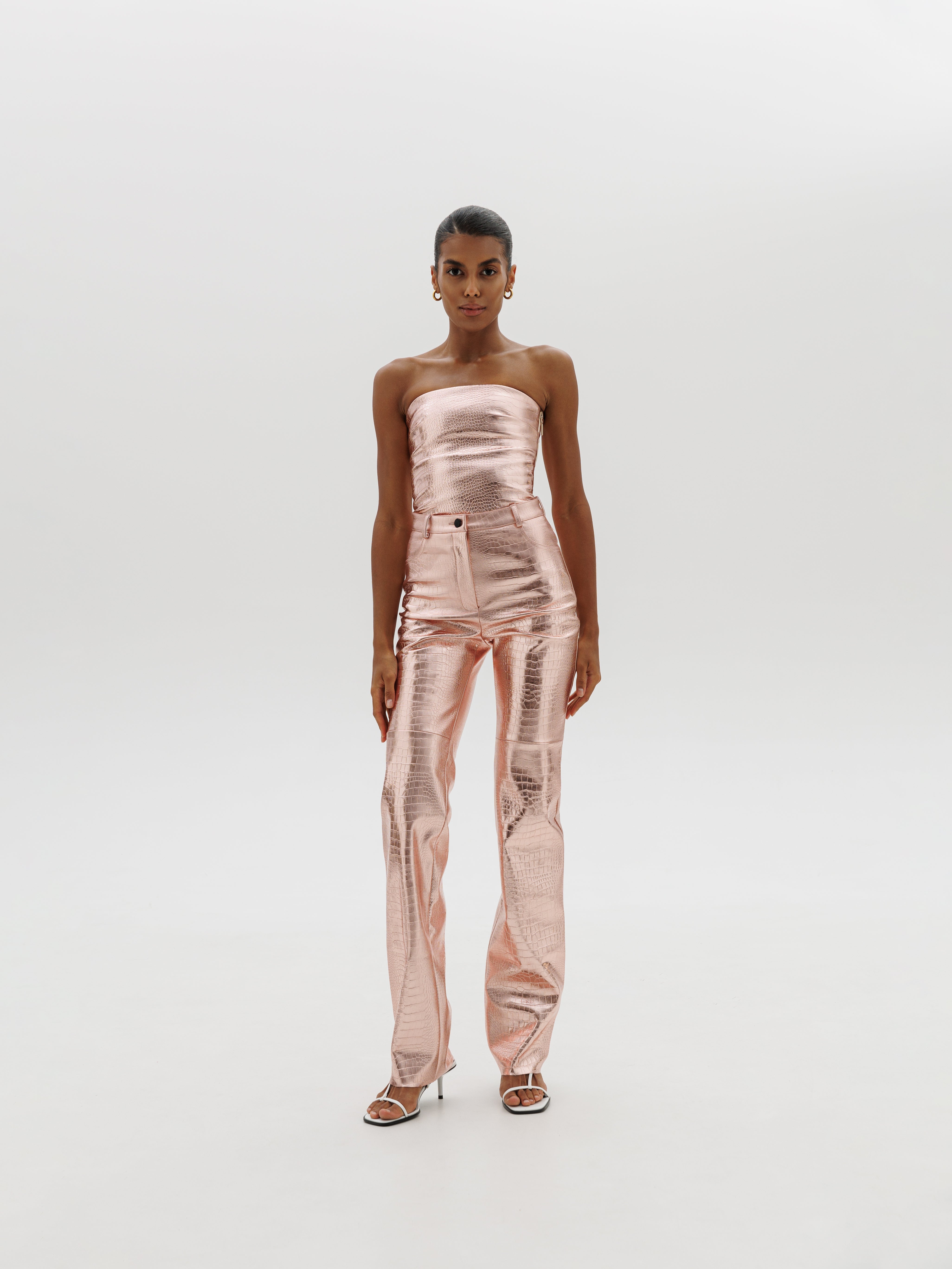 Bundle: Killa bandeau in Pink Croc + Killa pants in Pink Croc – CULTNAKED